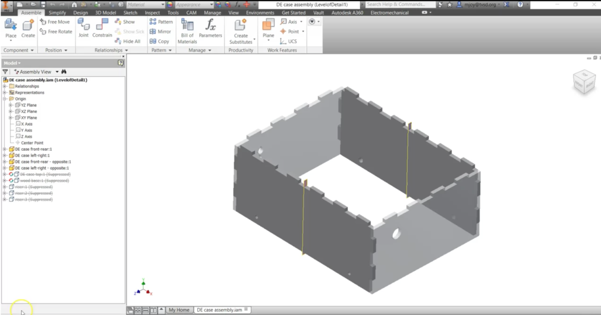 Drafting: Finger Joint Plexiglas Case (How To) – Education Monkey